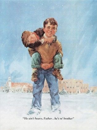 Two Brothers Print - 9" x 12" Poster – Boys Town Gift Shop